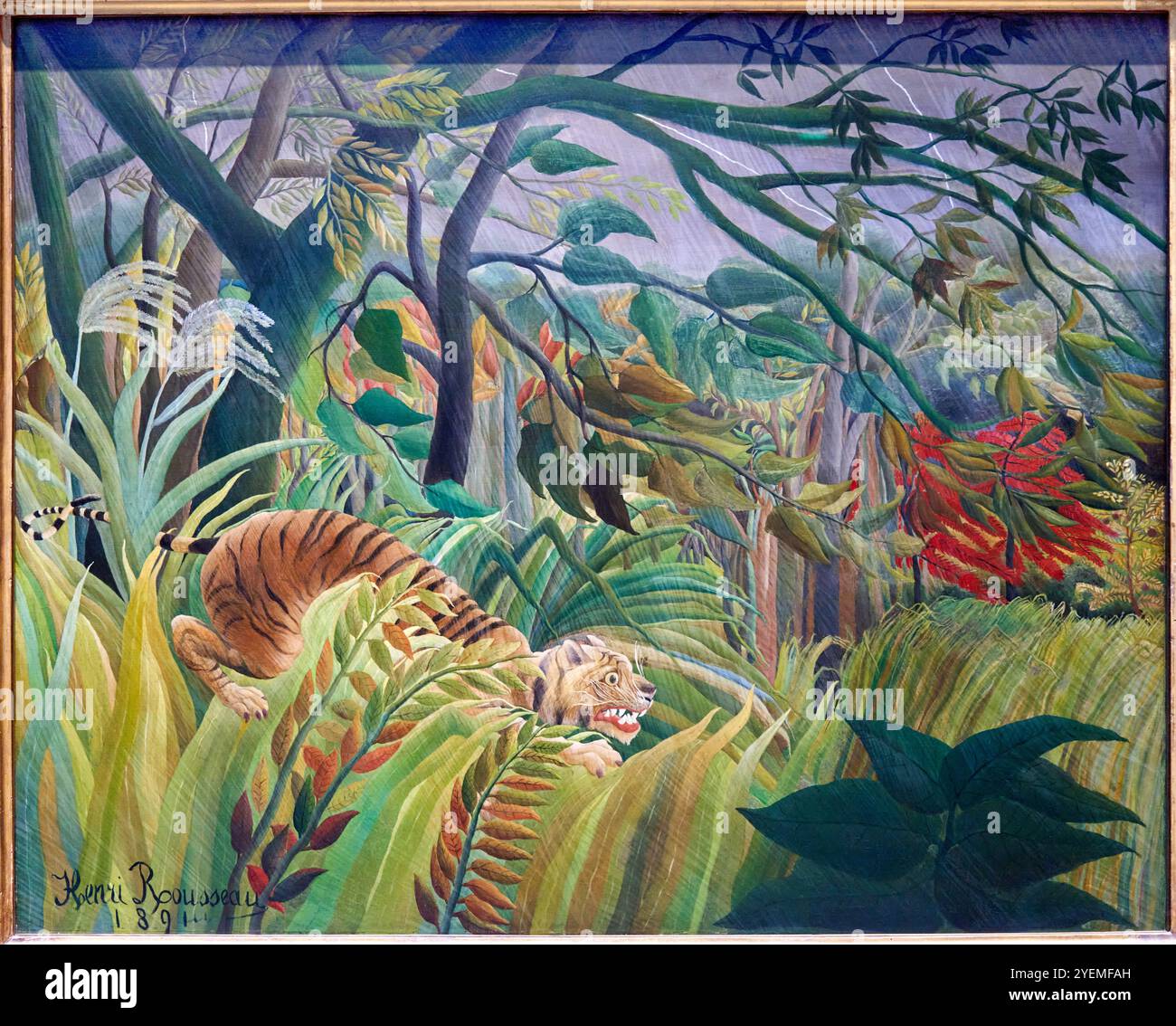 Henri Rousseau Paintings Tiger