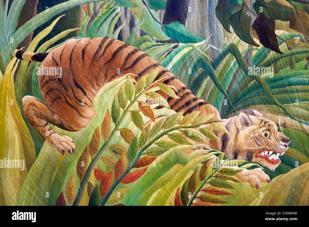 Detail, Surprised!, 1891, Henri Rousseau (1844-1910), The National ...