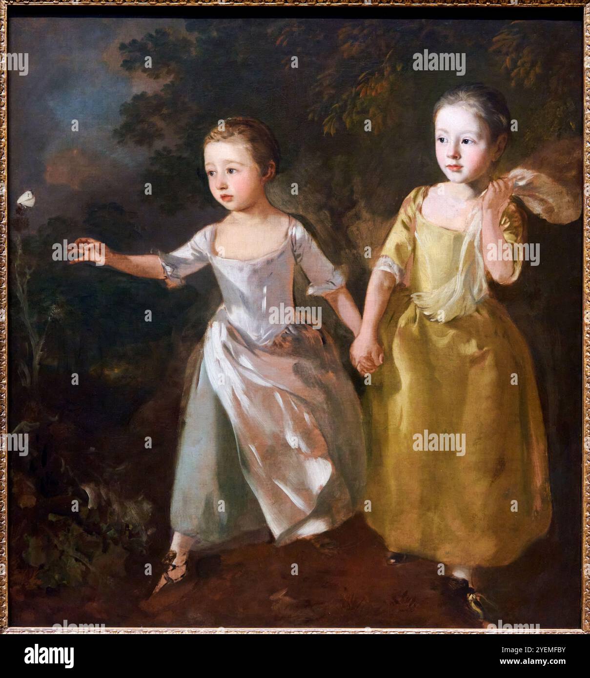 The Painter's Daughters chasing a Butterfly, probably about 1756 ...