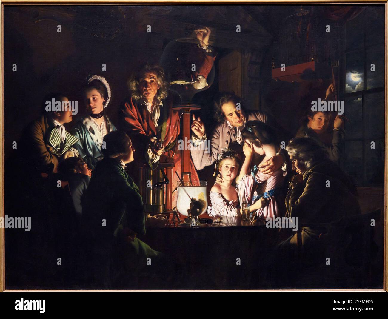 An Experiment on a Bird in the Air Pump, 1768, Joseph Wright of Derby ...