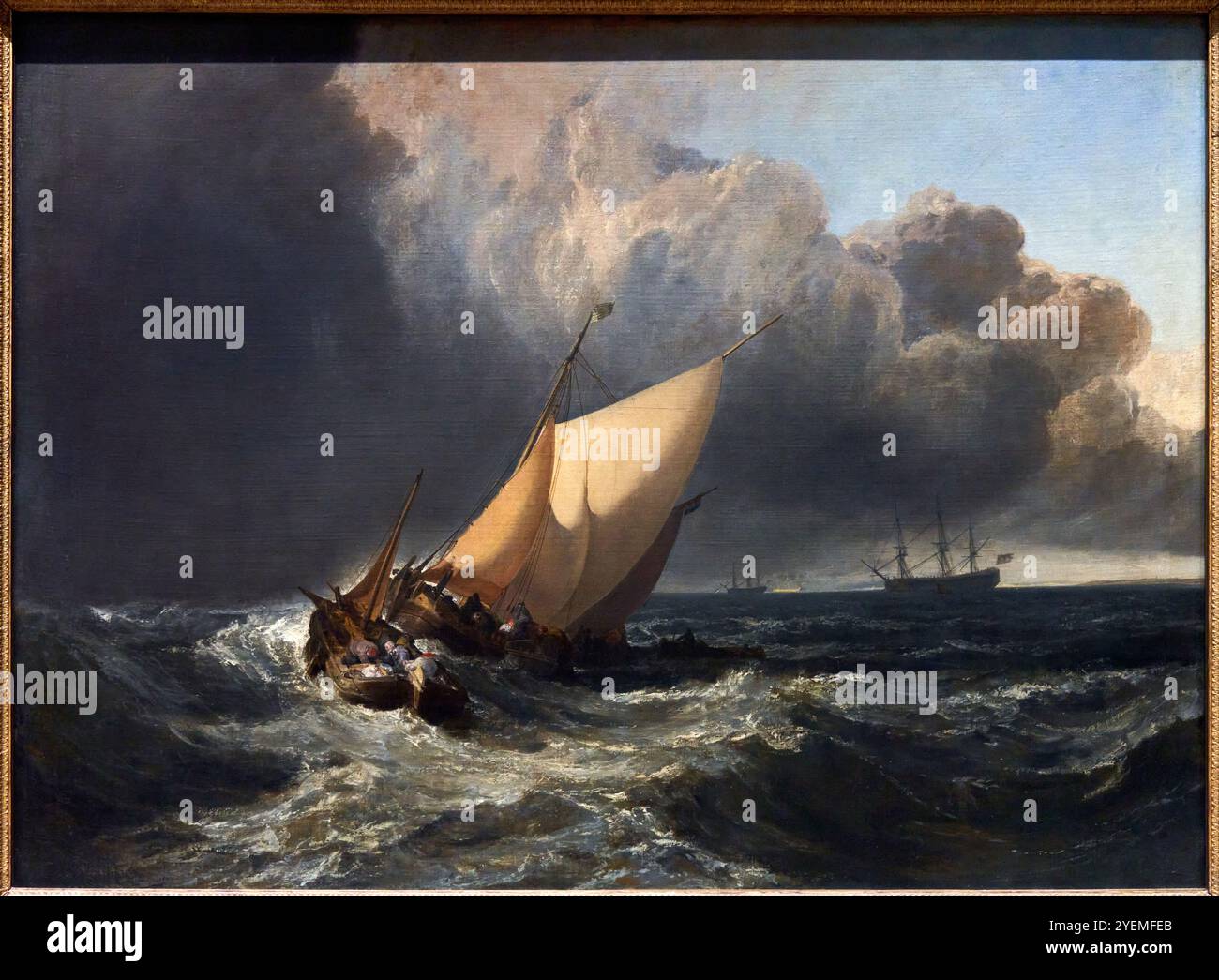 Dutch Boats in a Gale (The Bridgewater Sea Piece), 1801, Joseph Mallord ...