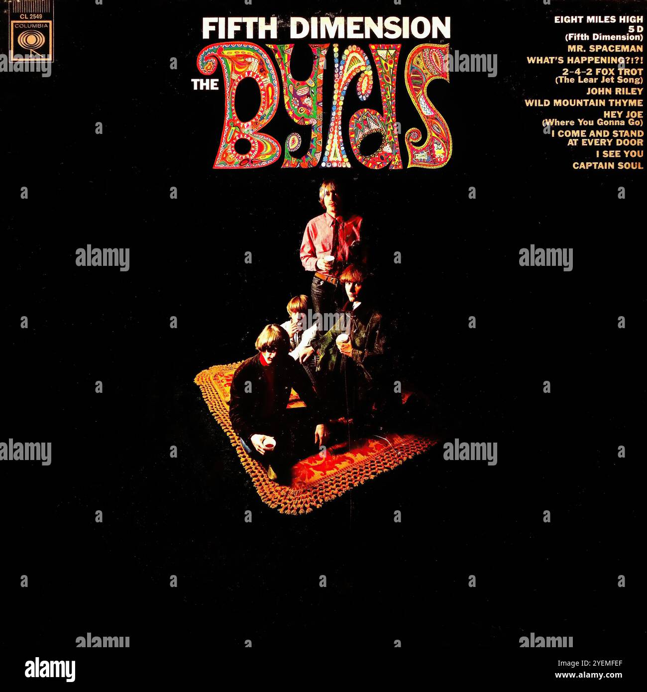 The Byrds Fifth Dimension Lp Mono - Original Vinyl Cover Stock Photo ...