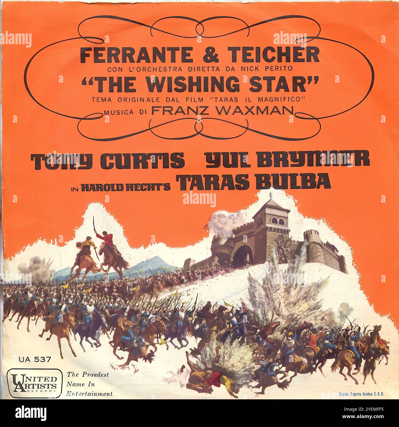 Taras Bulba - Retro - Tony Curtis - Yul Brynner - Original Italian ...