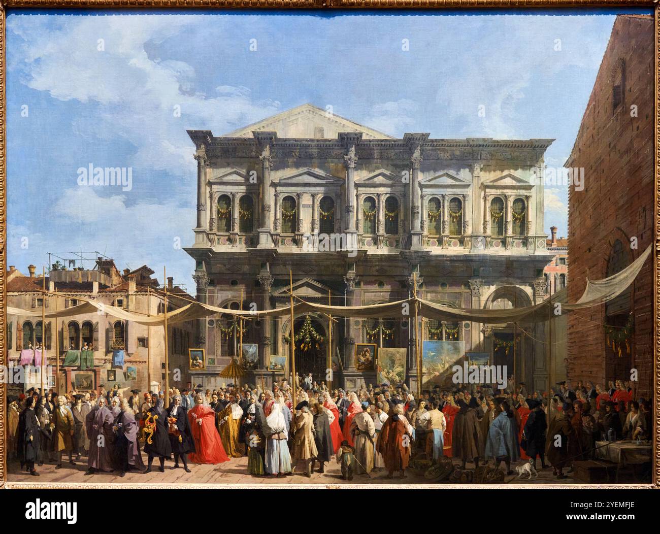 Venice: The Feast Day of Saint Roch, about 1735, Canaletto (1697-1768 ...