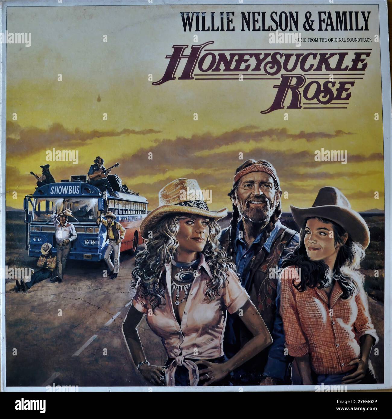 Willie Nelson & Family - Honeysuckle Rose - Original Vinyl Cover Stock ...