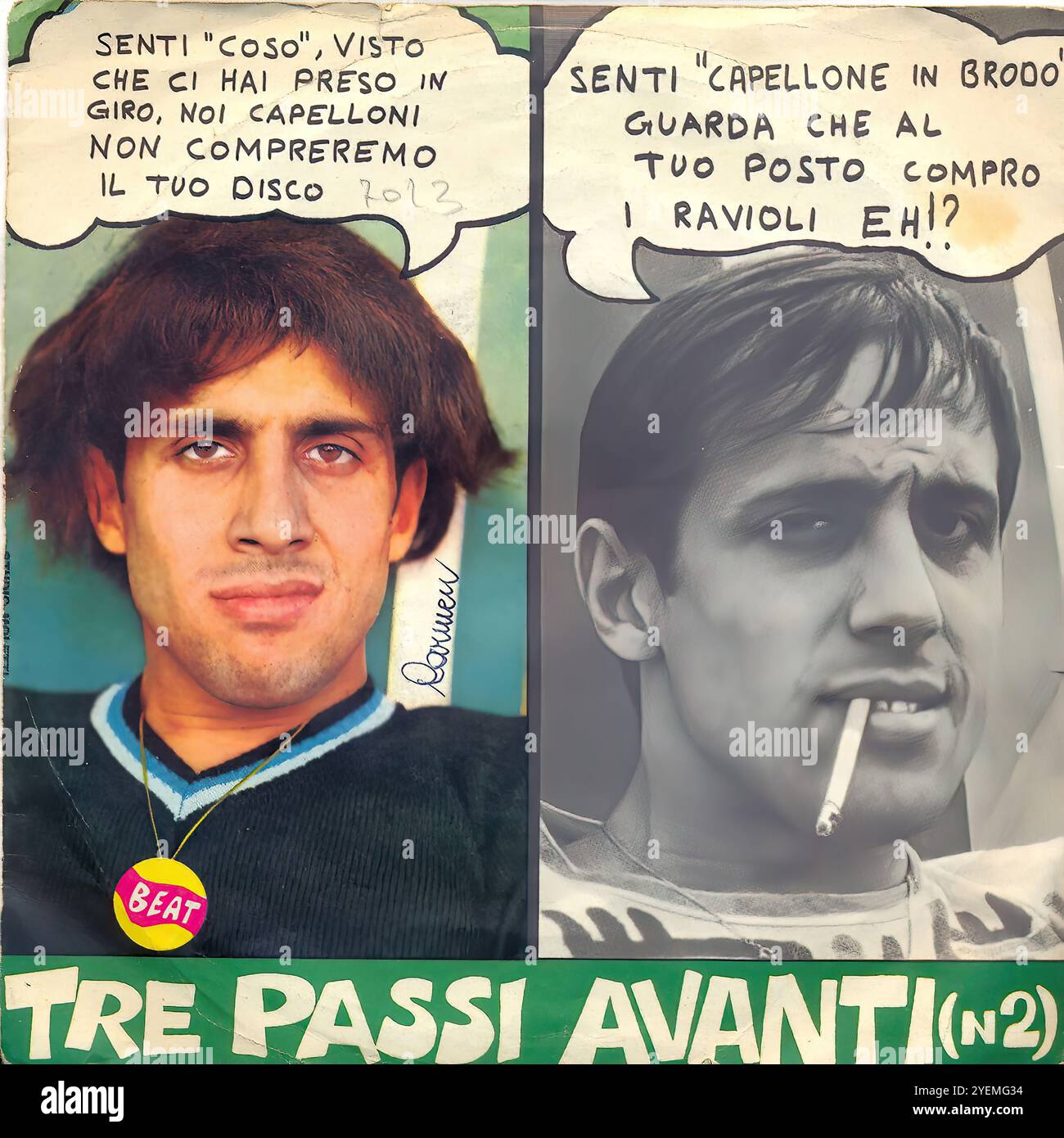 Adriano Celentano - Tre Passi Avanti - Original Italian Vinyl Cover ...