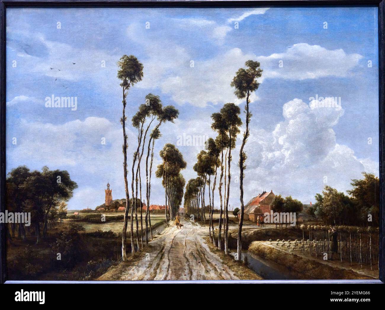 The Avenue at Middelharnis, 1689, Meindert Hobbema (1638-1709), The ...