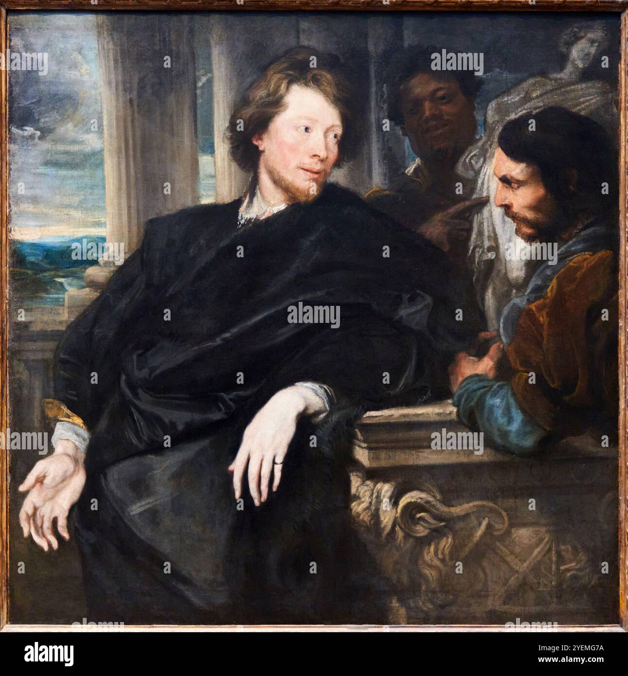 Portrait of George Gage with Two Attendants, probably 1622-1623 ...