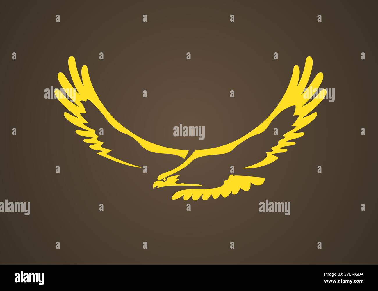 Steppe eagle - symbol from the flag of Kazakhstan Stock Vector Image ...