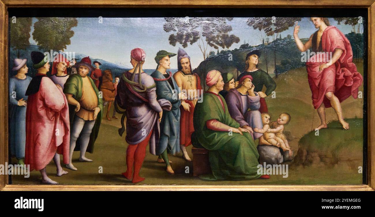 Saint John the Baptist Preaching, 1505, Raphael (1483-1520), The ...