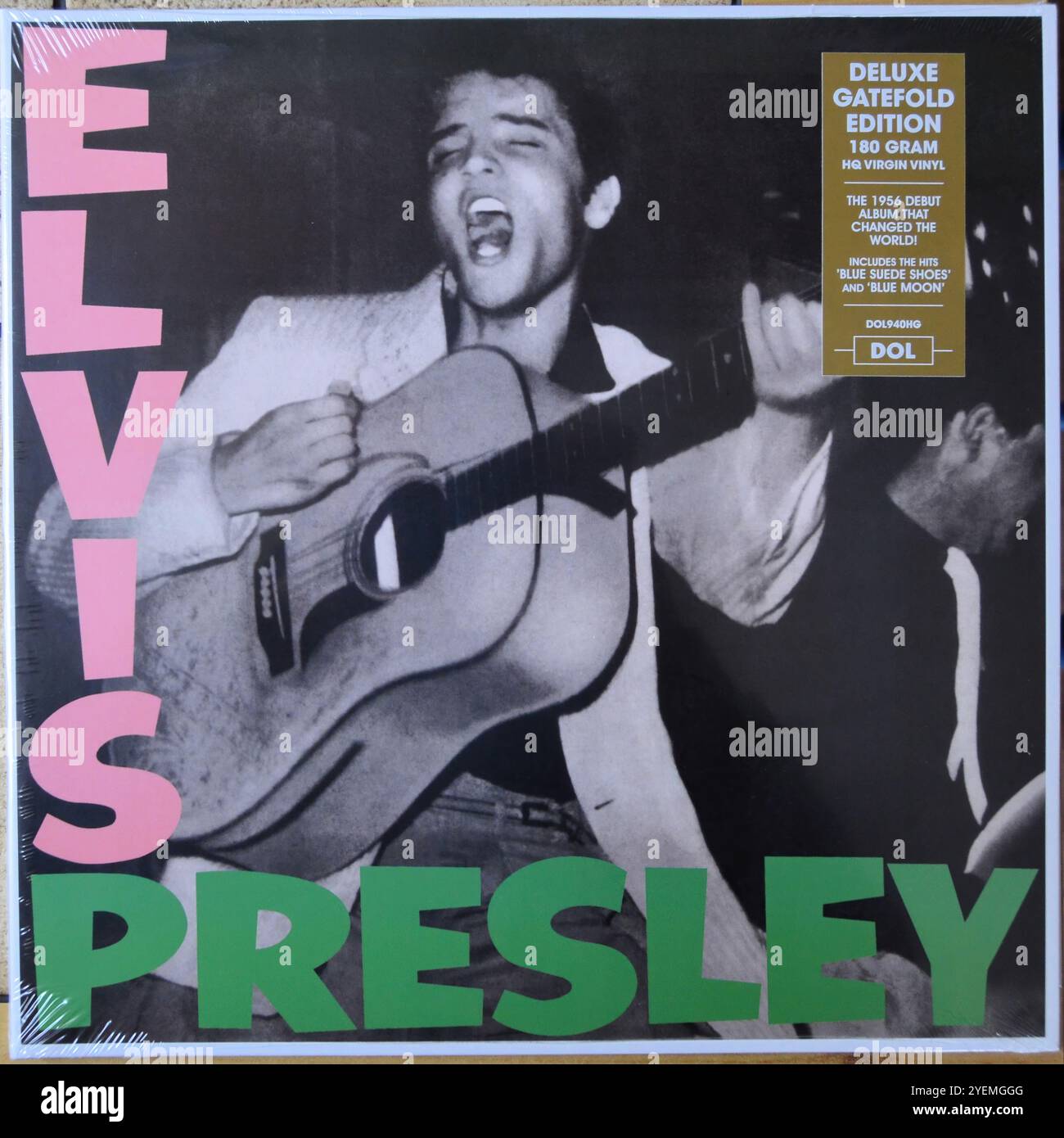 Elvis Presley - Elvis Presley - Original Vinyl Cover Stock Photo - Alamy
