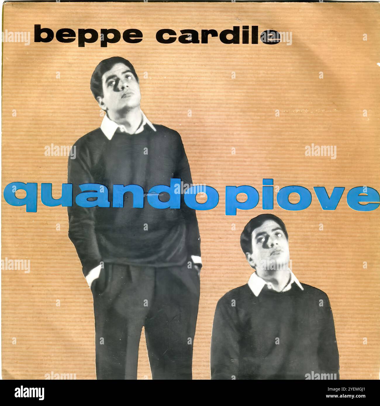 Beppe Cardile - Quando Piove - Original Italian Vinyl Cover Stock Photo ...