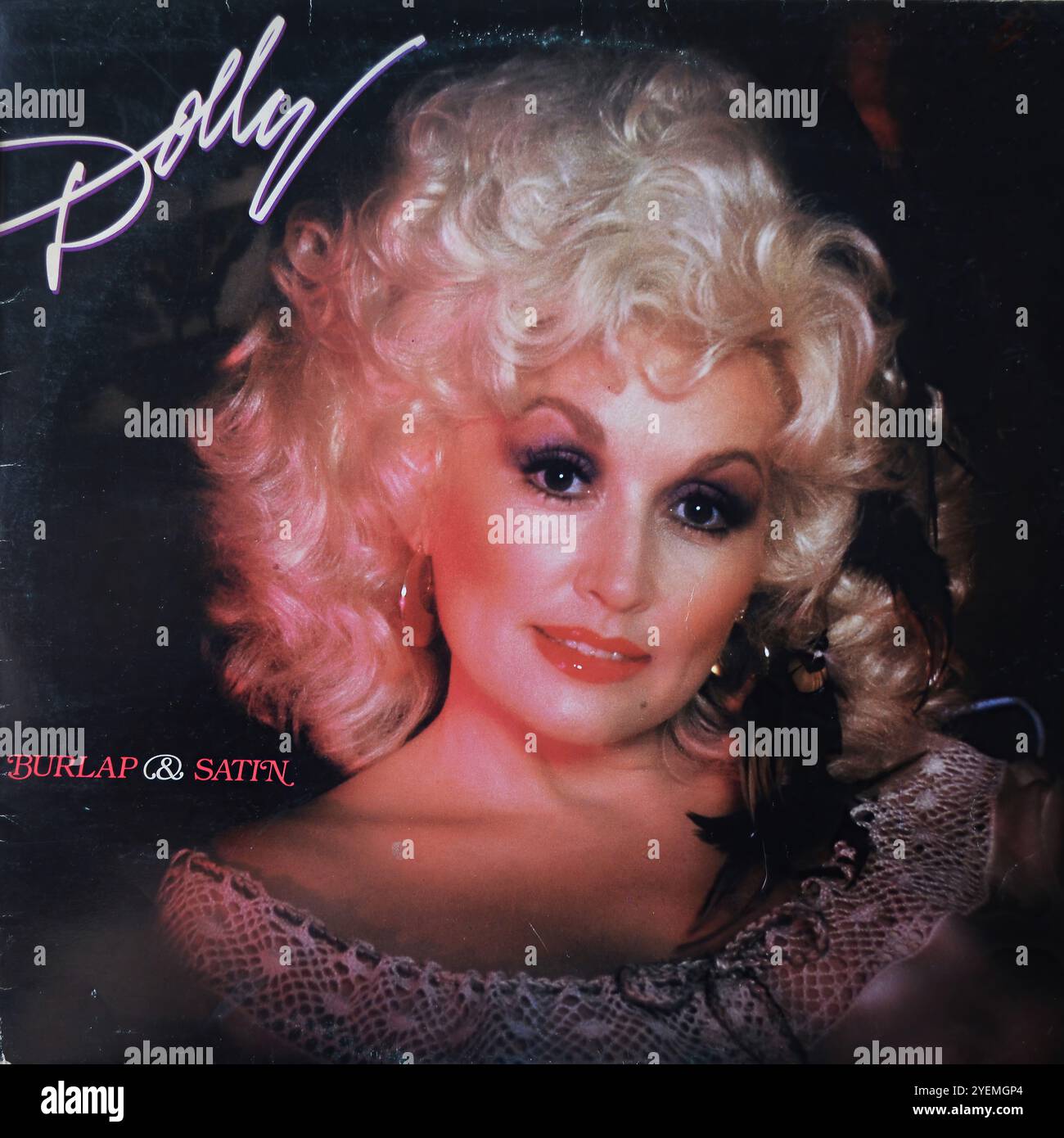 Dolly Parton - Burlap & Satin - Original Vinyl Cover Stock Photo - Alamy