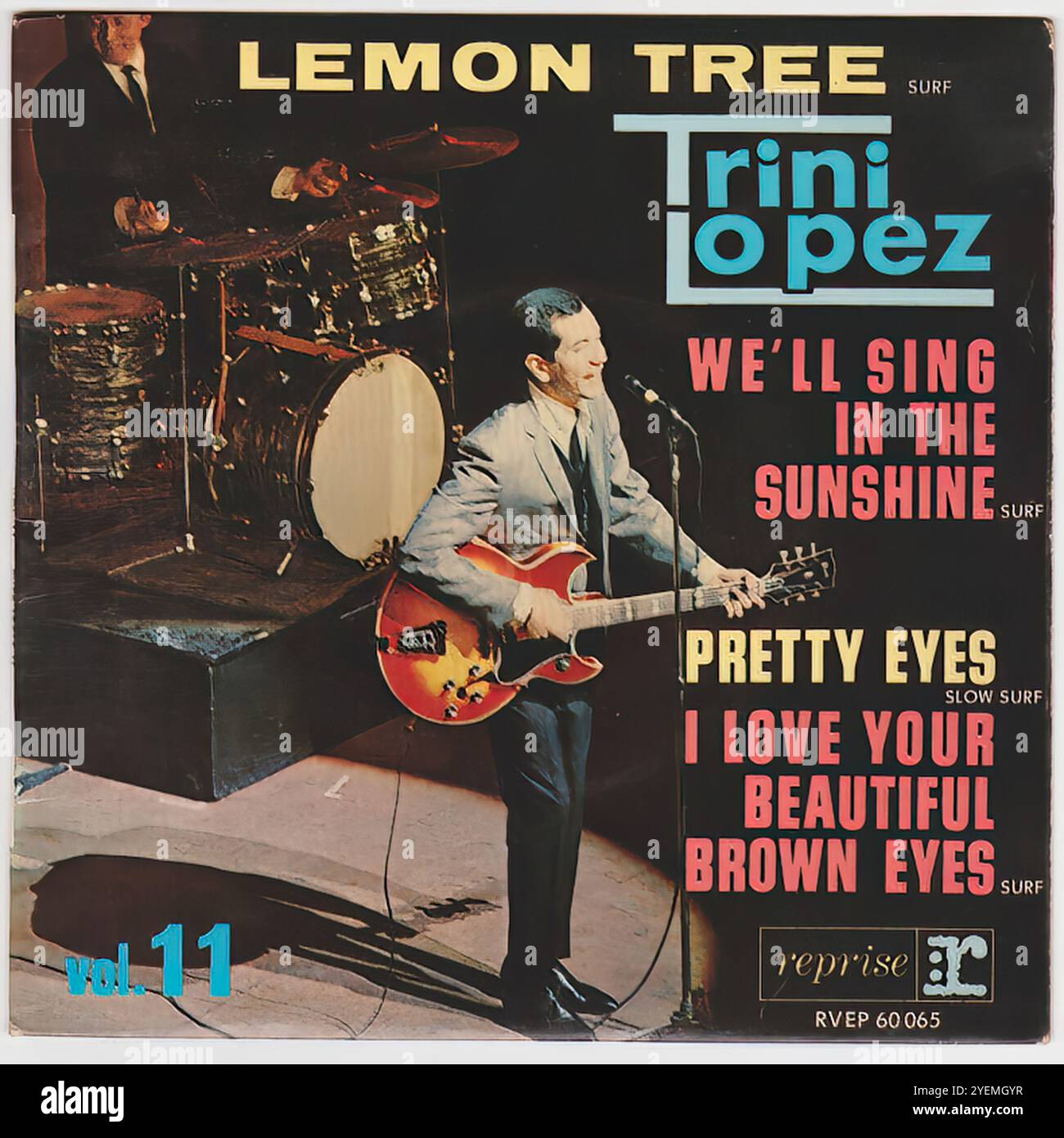 Trini Lopez - Lemon Tree - Original Italian Vinyl Cover Stock Photo - Alamy