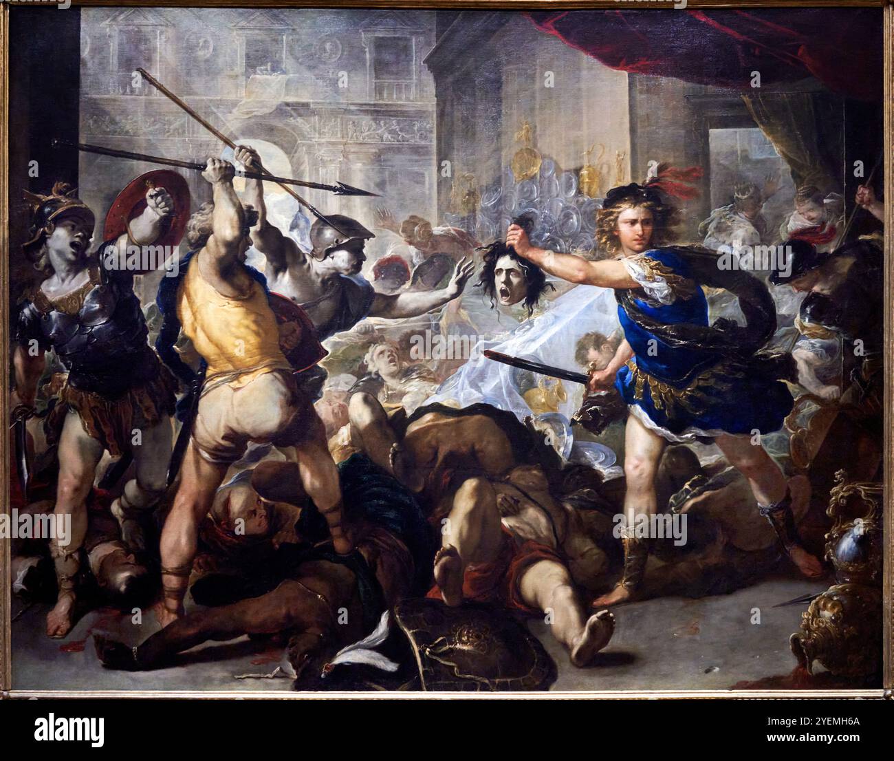 Perseus turning Phineas and his Followers to Stone, about 1660, Luca ...