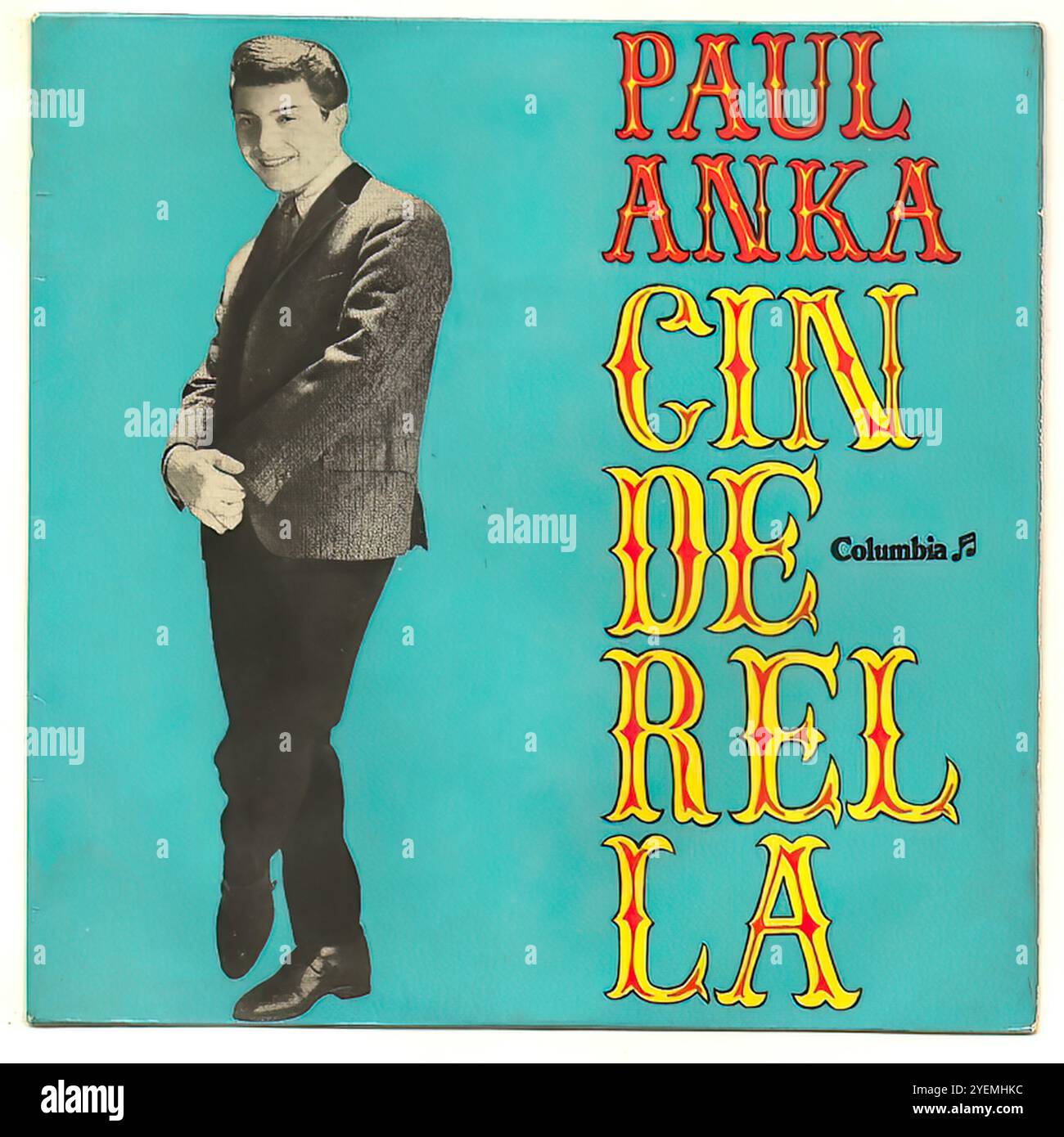 Paul Anka - Cinderella - Original Italian Vinyl Cover Stock Photo - Alamy