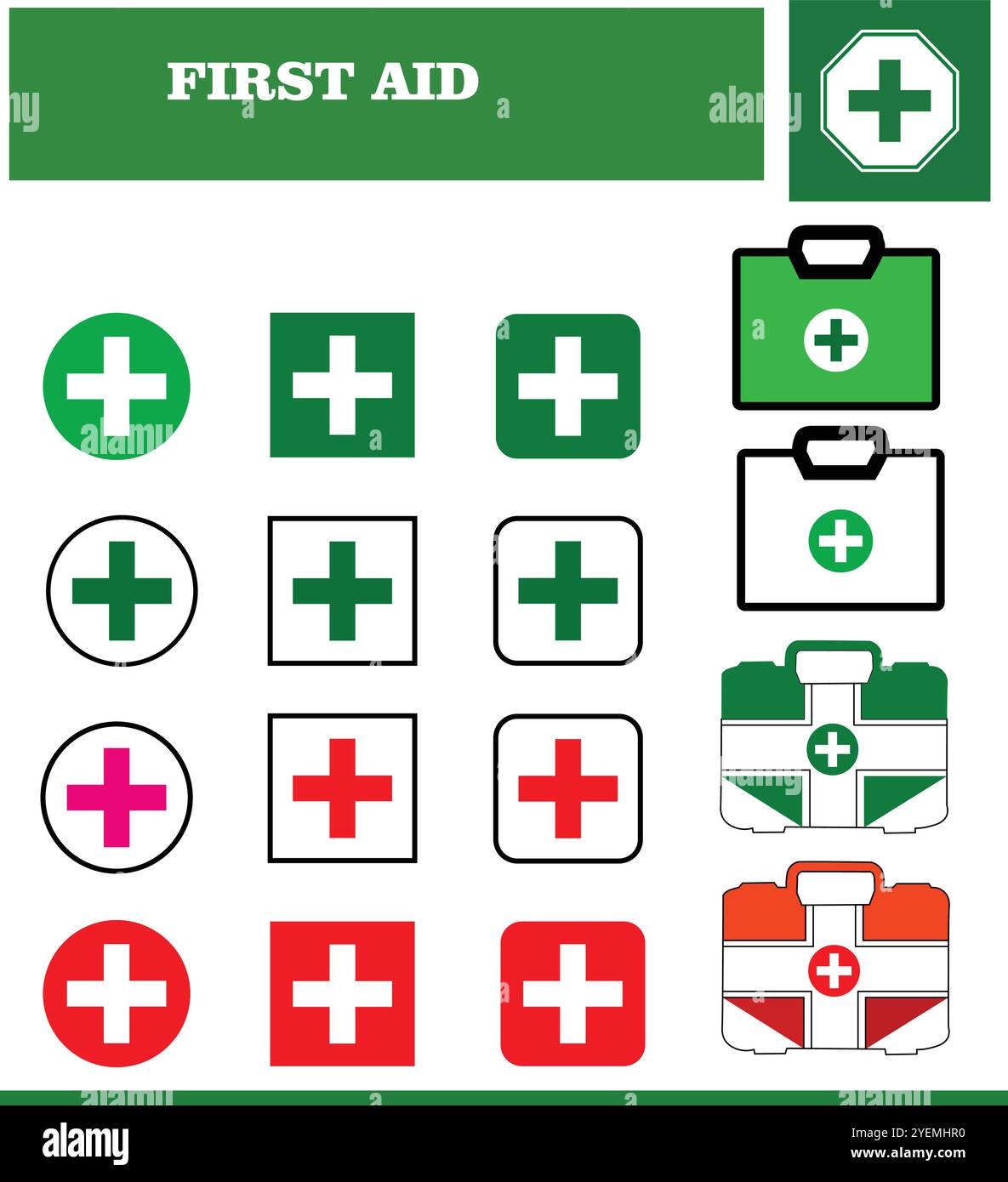 first aid icons Stock Vector Image & Art - Alamy