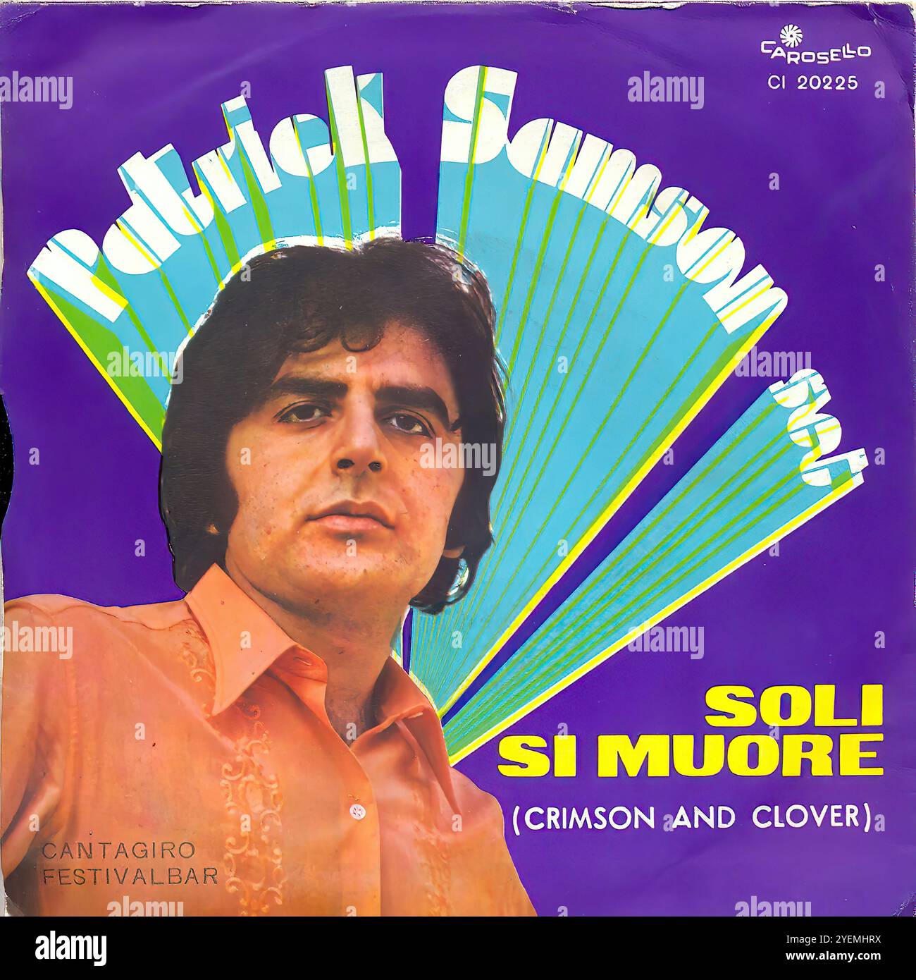 Patrick Samson - Soli Si Muore - Original Italian Vinyl Cover Stock ...
