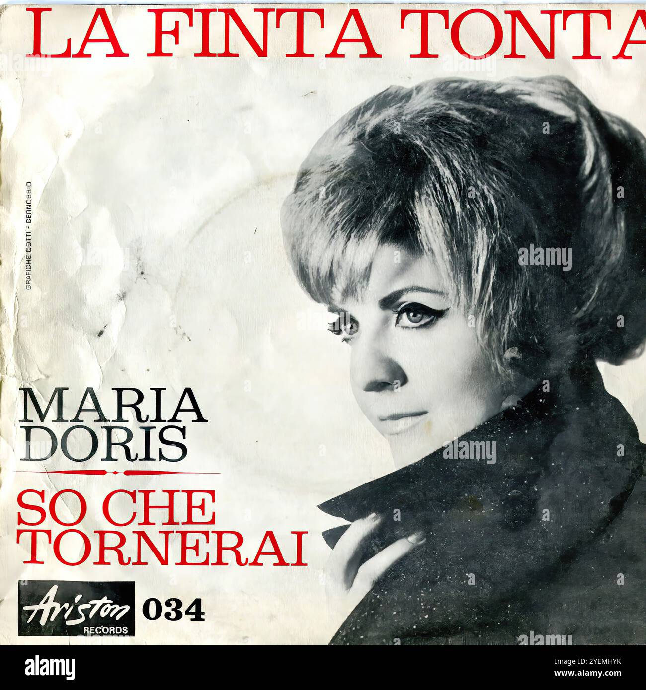 7' - Maria Doris - La Finta Tonta - Original Italian Vinyl Cover Stock ...