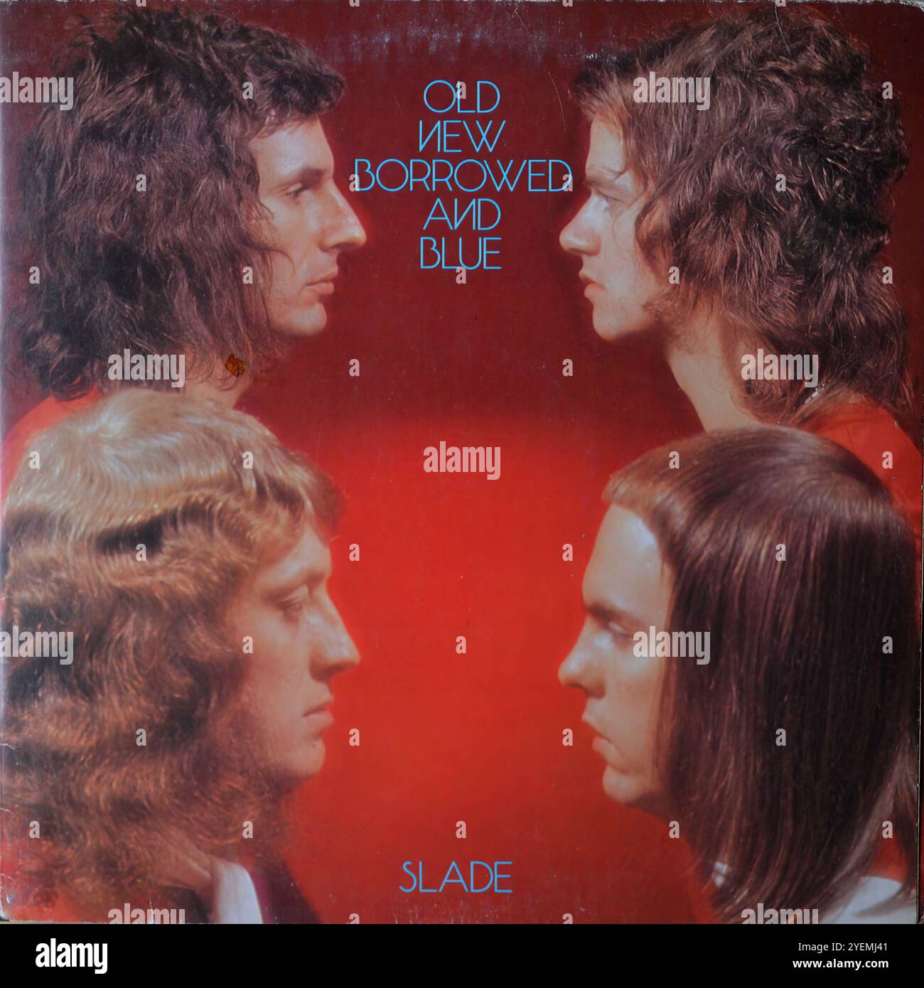 Slade - Old New Borrowed And Blue - Original Vinyl Cover Stock Photo - Alamy