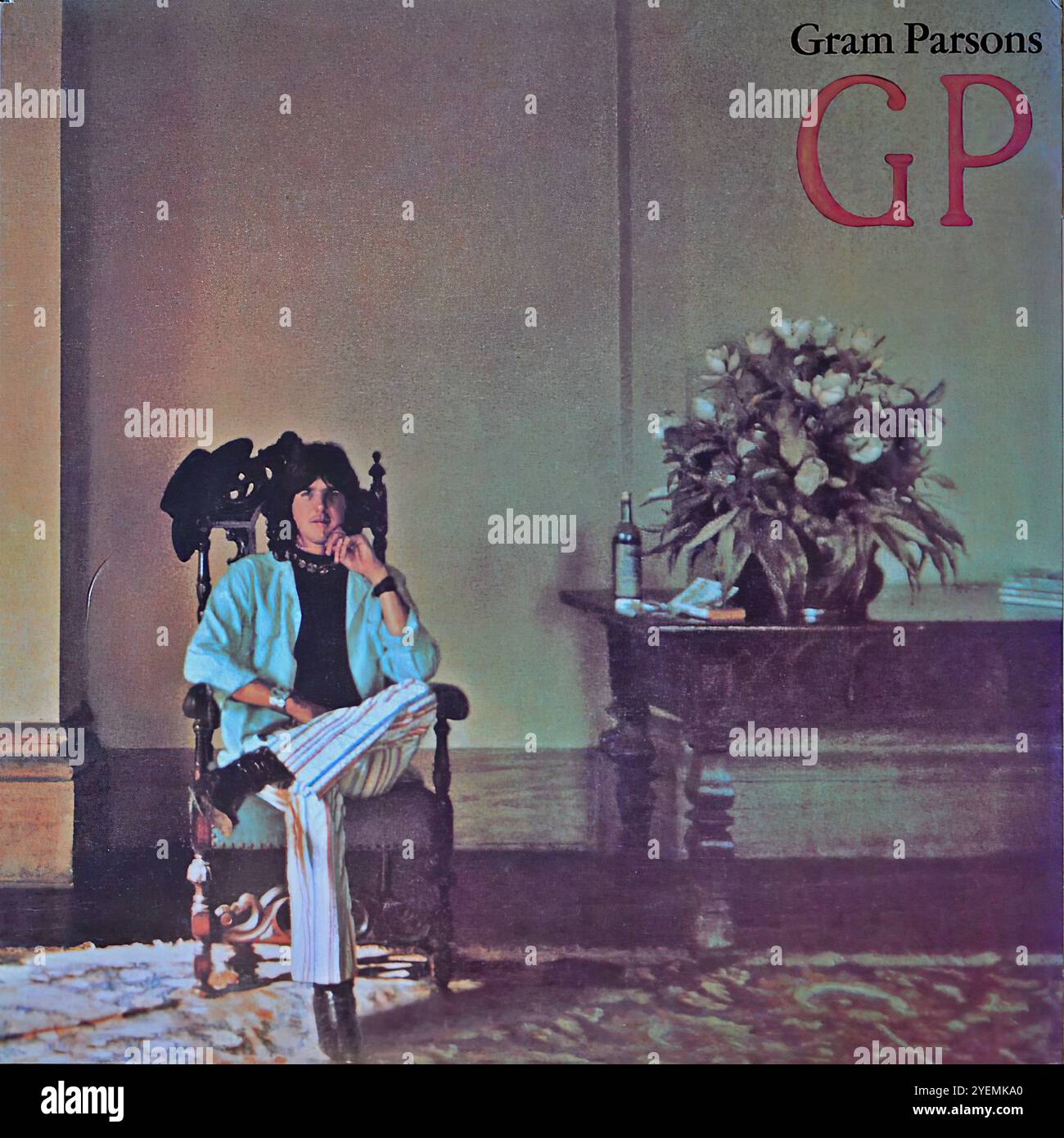 Gram Parsons - G.P - Original Vinyl Cover Stock Photo - Alamy