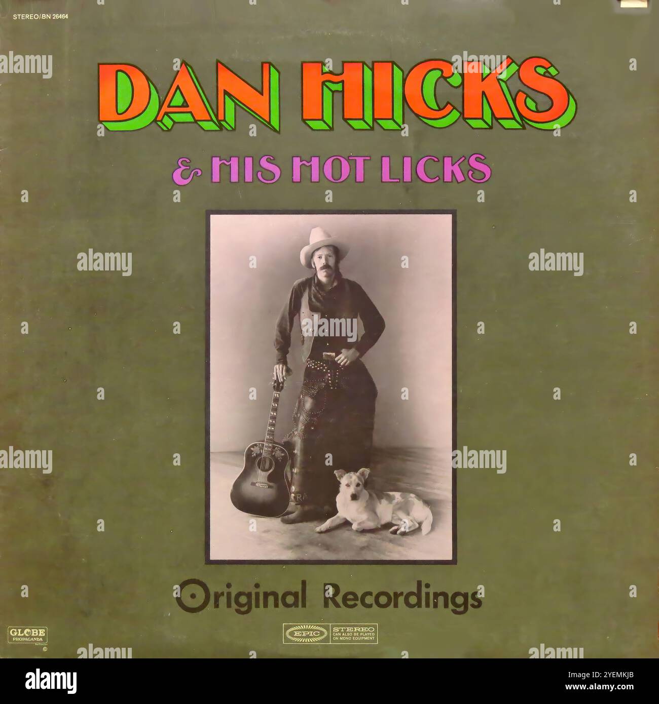 Dan Hicks & His Hot Licks 1969 Release on Epic.- Original Vinyl Cover ...