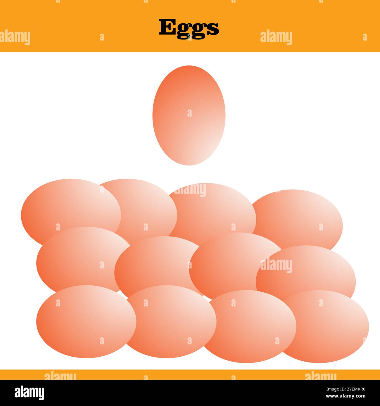 Eggs Illustration A simple and clean illustration of a group of eggs ...
