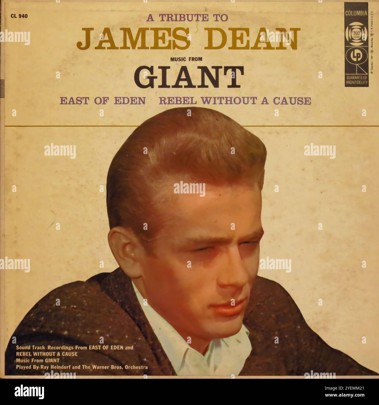 A Tribute to James Dean- Original Vinyl Cover Stock Photo - Alamy