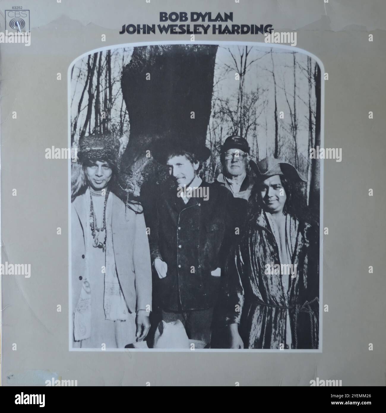 Bob Dylan - John Wesley Harding - Original Vinyl Cover Stock Photo - Alamy