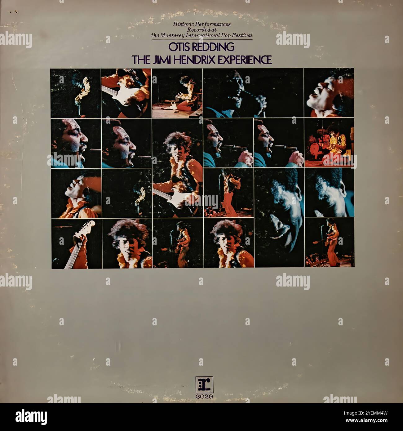 Jimi Hendrix Otis Redding Monterey - Original Vinyl Cover Stock Photo ...