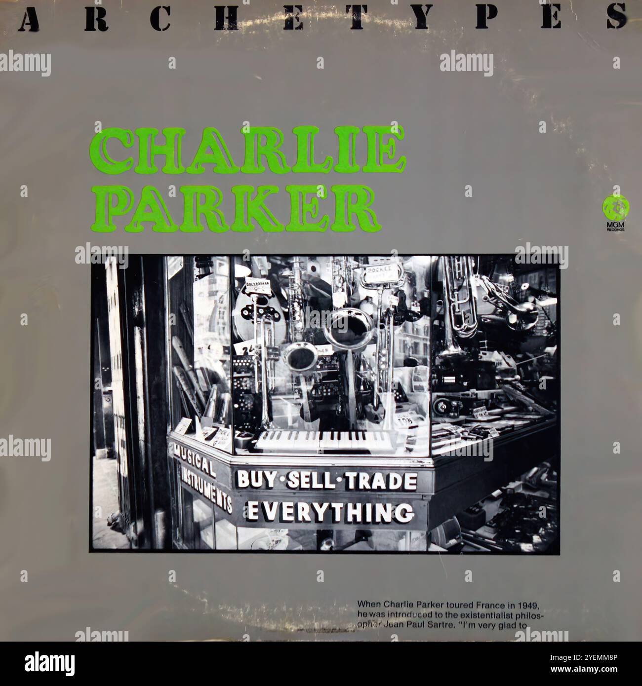 Charlie Parker Archetypes - Original Vinyl Cover Stock Photo - Alamy