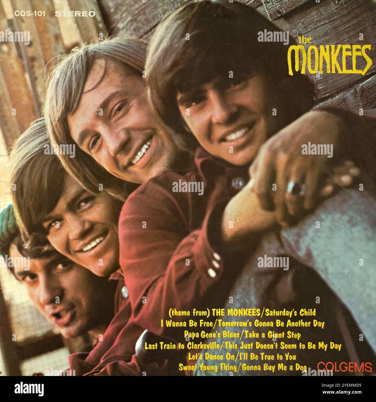 The Monkees First Album- Original Vinyl Cover Stock Photo - Alamy