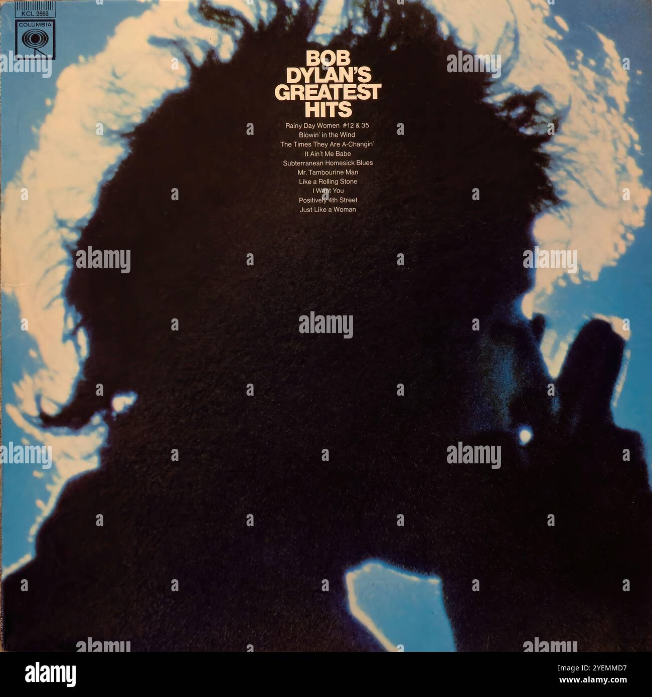 Bob Dylan Greatest Hits - Original Vinyl Cover Stock Photo - Alamy