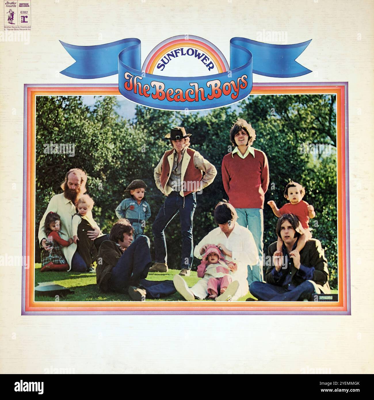 The Beach Boys Sunflower - Original Vinyl Cover Stock Photo - Alamy