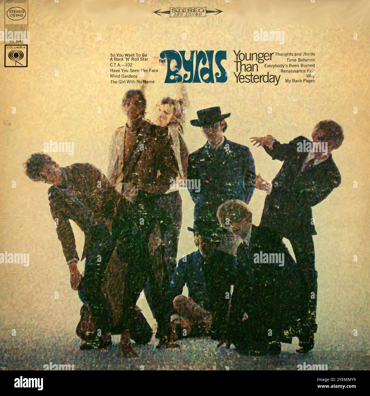 The Byrds Younger than Yesterday - Original Vinyl Cover Stock Photo - Alamy