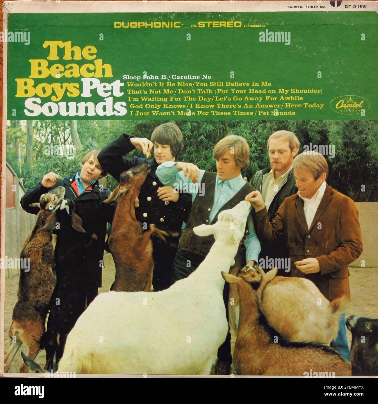 The Beach Boys Pet Sounds - Original Vinyl Cover Stock Photo - Alamy