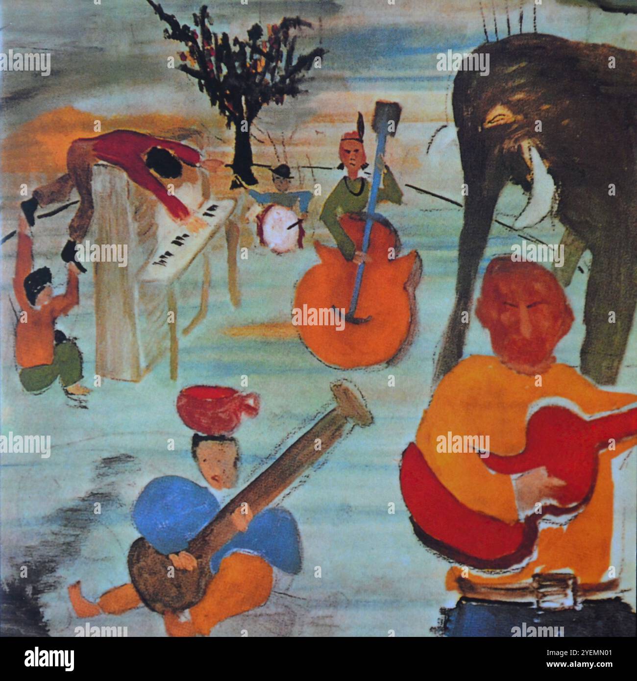 The Band - Music From Big Pink - Original Vinyl Cover Stock Photo - Alamy