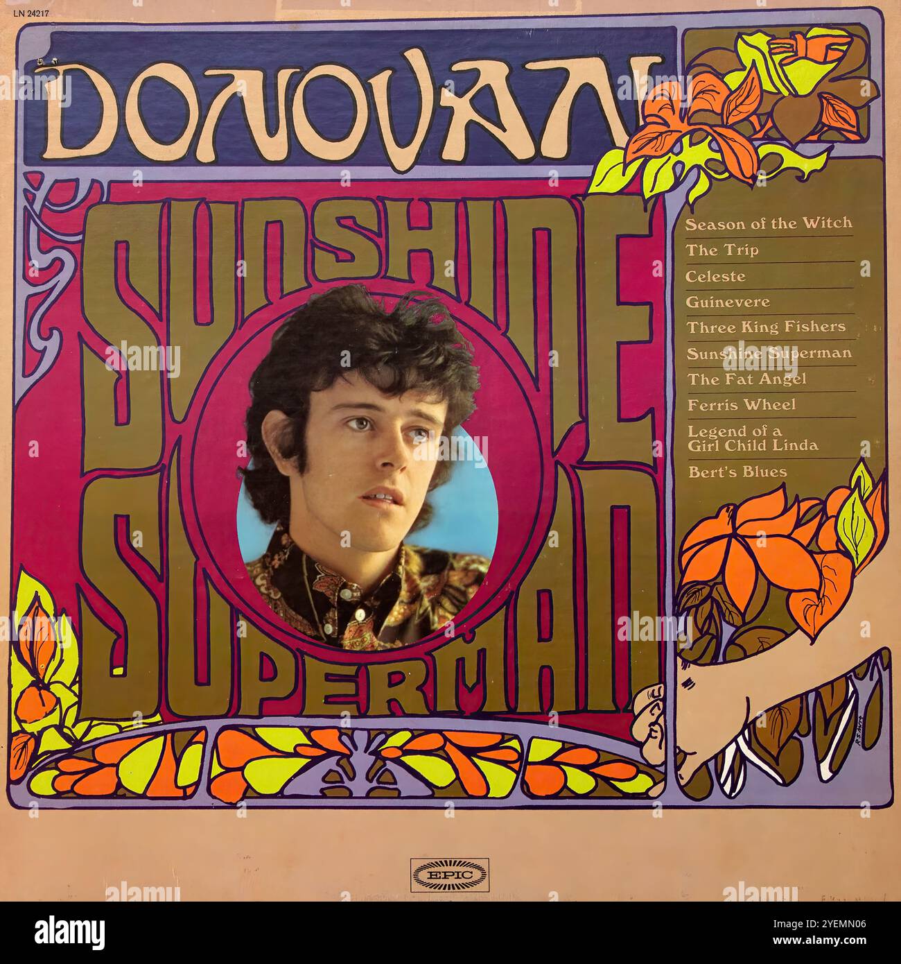 Donovan Sunshine Superman - Original Vinyl Cover Stock Photo - Alamy