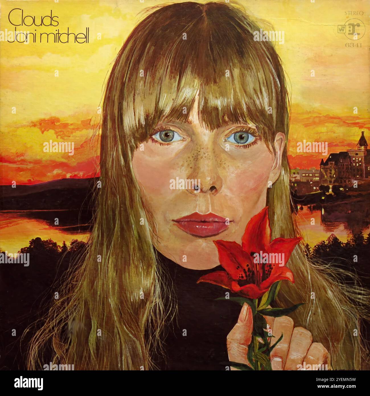 Joni Mitchell Clouds - Original Vinyl Cover Stock Photo - Alamy