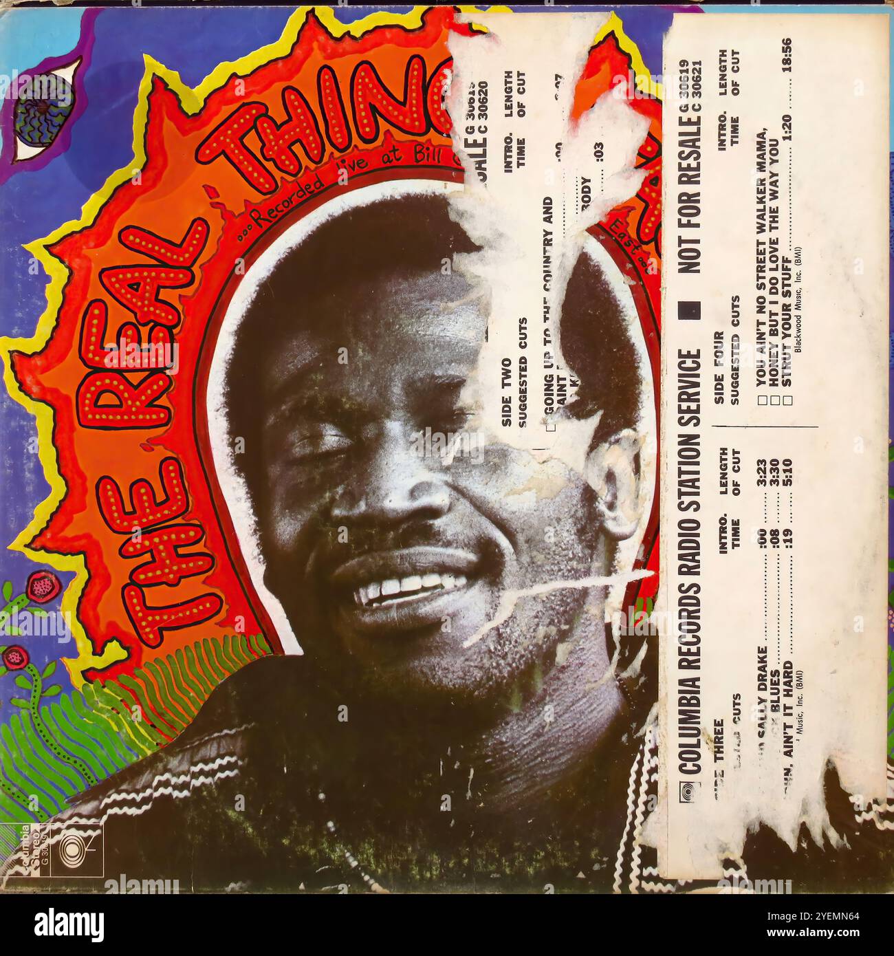 Taj Mahal the Real Thing - Original Vinyl Cover Stock Photo - Alamy