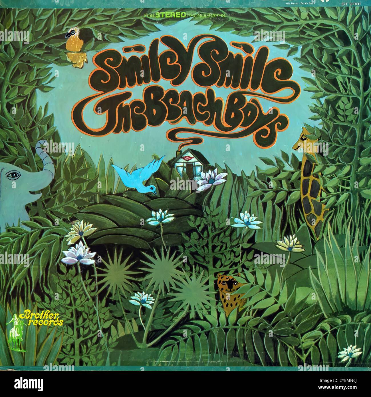 The Beach Boys Smiley Smile 2- Original Vinyl Cover Stock Photo - Alamy
