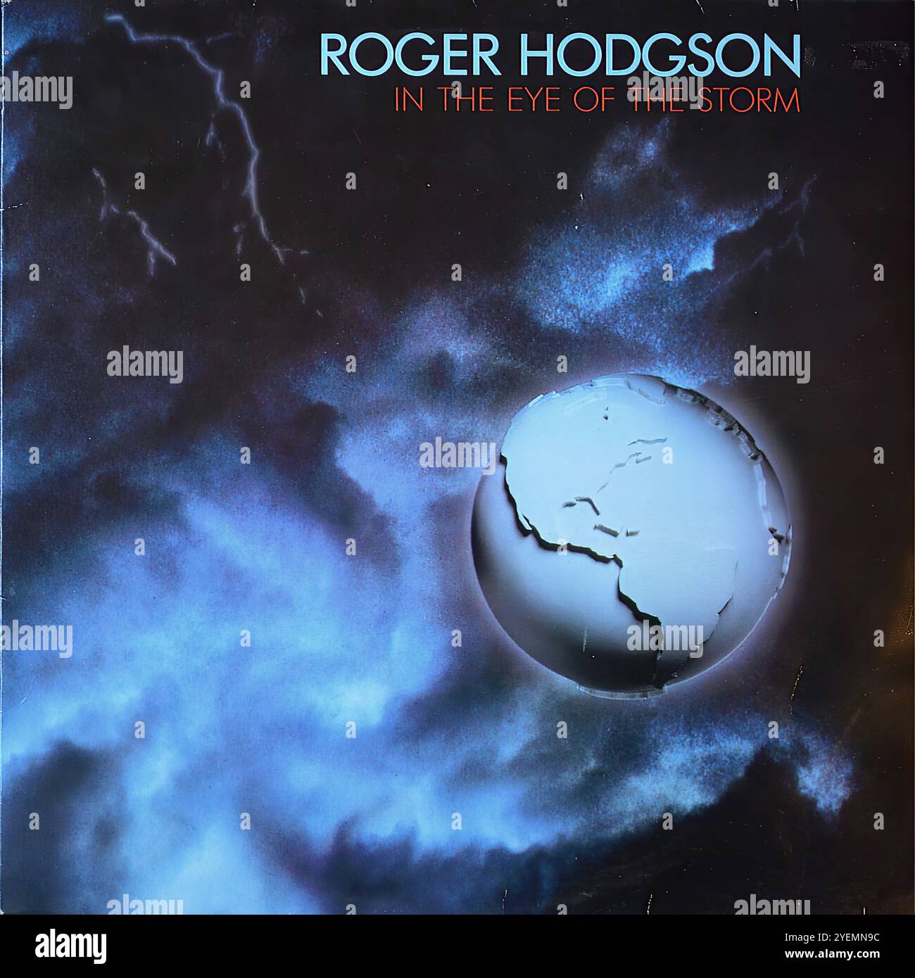 Roger Hodgson - In The Eye Of The Storm - Original Vinyl Cover Stock Photo - Alamy