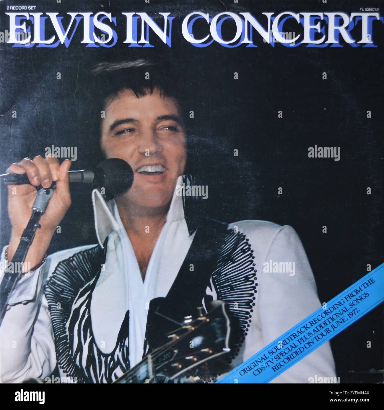 Elvis Presley - Elvis In Concert - Original Vinyl Cover Stock Photo - Alamy