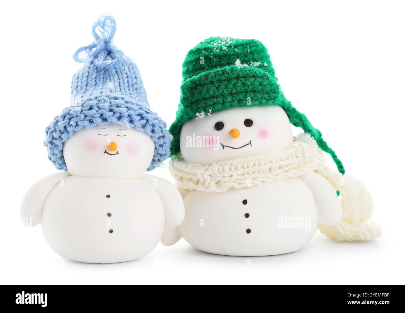 Merry christmas cute snowmen Cut Out Stock Images & Pictures - Alamy