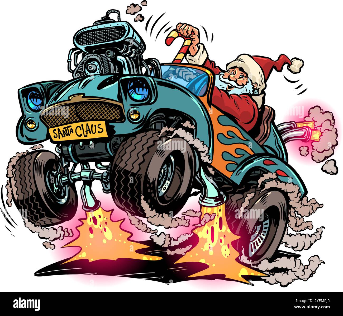 Man in a car workshop Stock Vector Images - Alamy