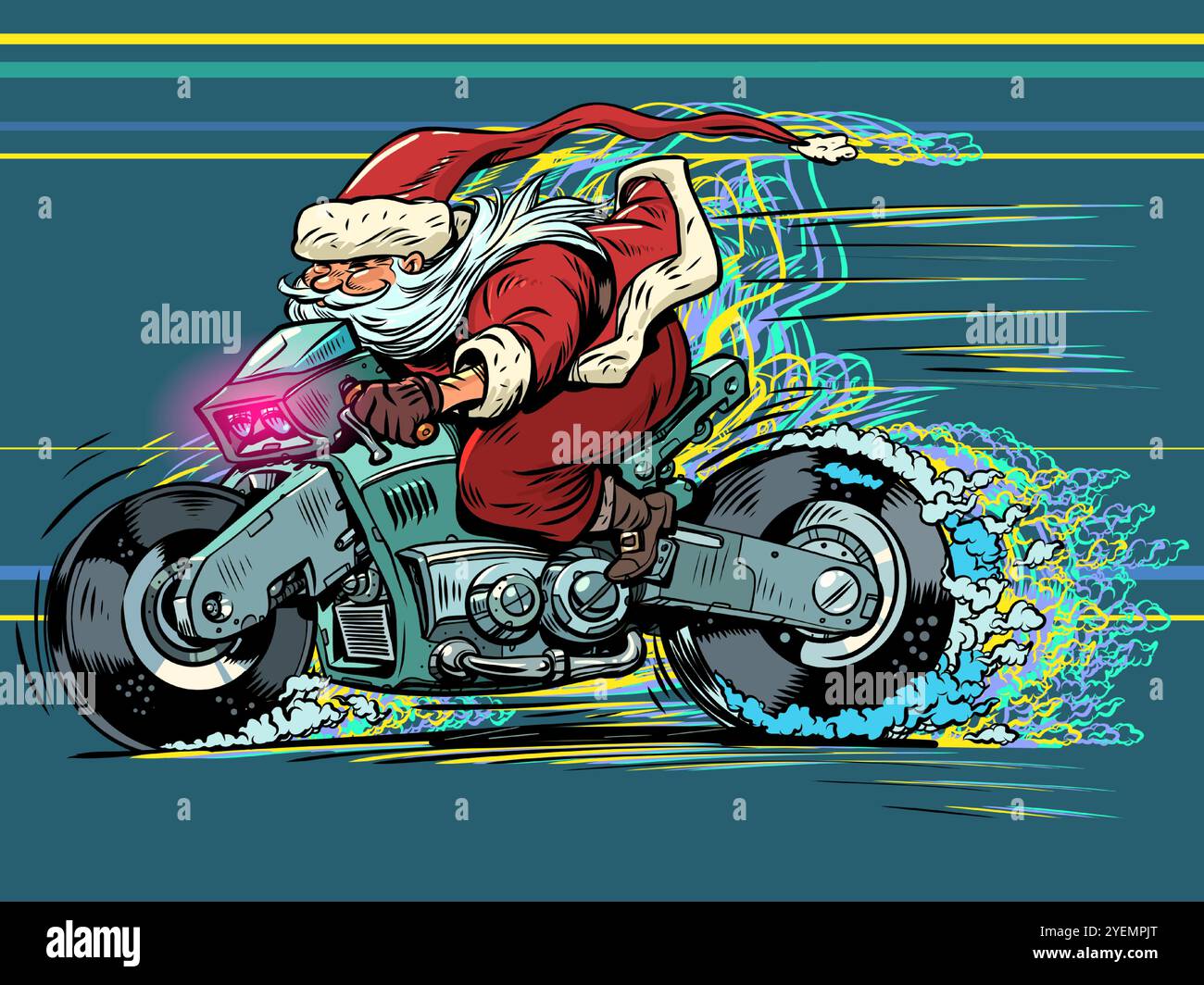 Retro futuristic motorcycle Stock Vector Images - Alamy