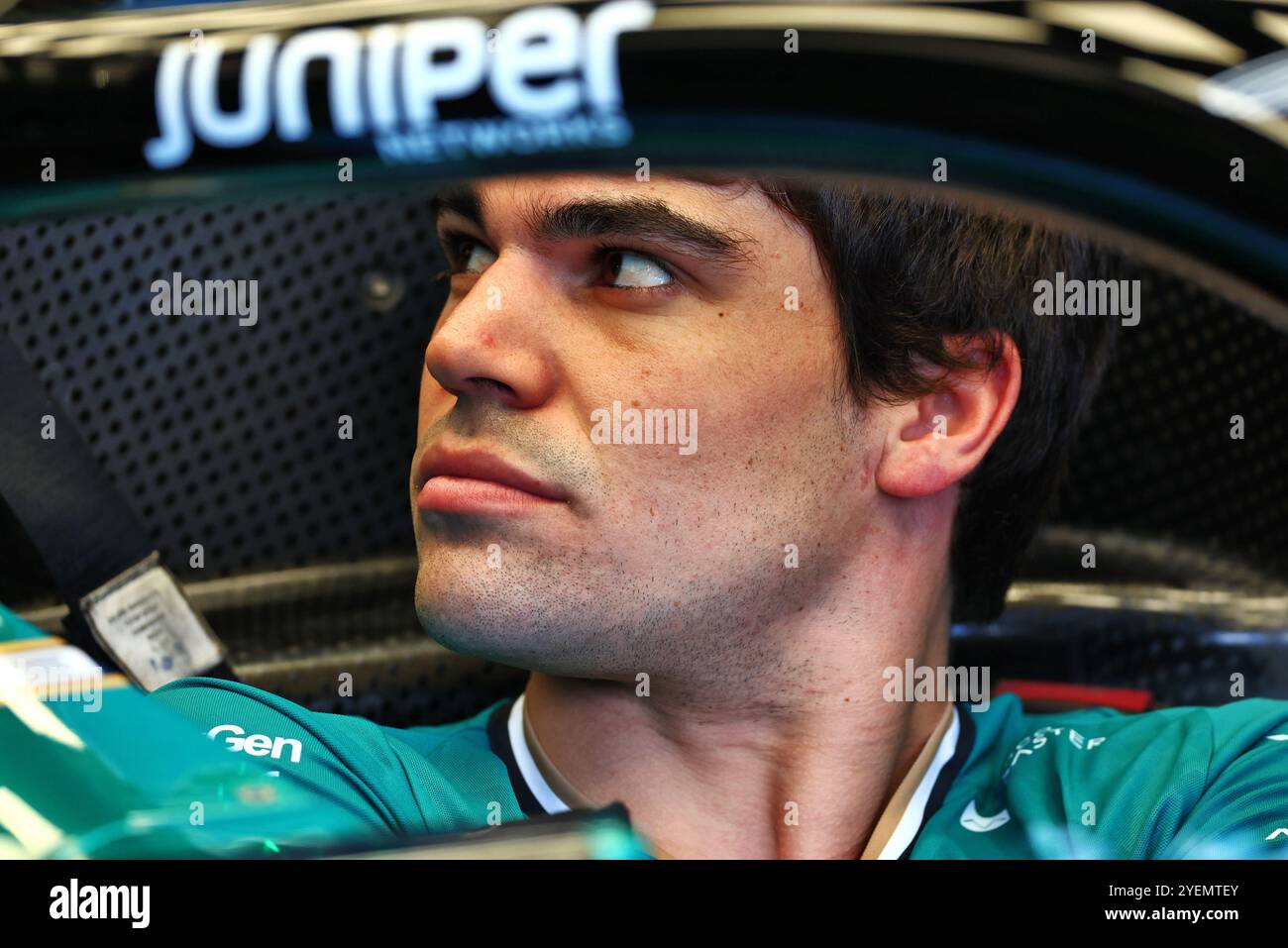 Sao Paulo, Brazil. 31st Oct, 2024. Lance Stroll (CDN) Aston Martin F1 ...