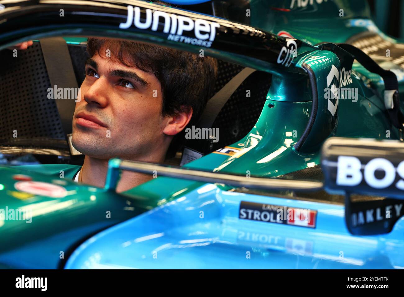 Sao Paulo, Brazil. 31st Oct, 2024. Lance Stroll (CDN) Aston Martin F1 ...