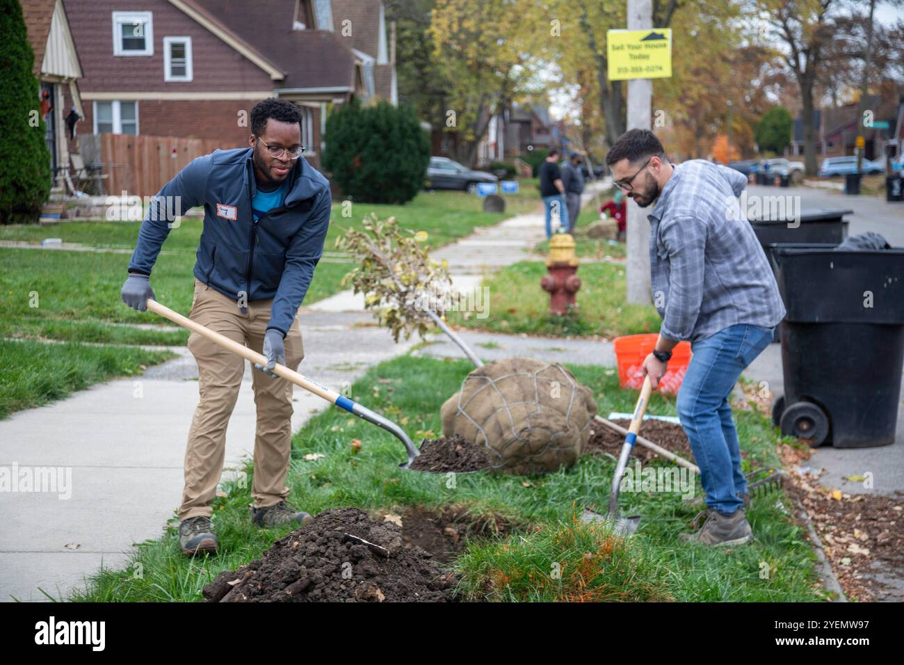 Detroit, Michigan - The nonprofit Greening of Detroit plants trees in ...