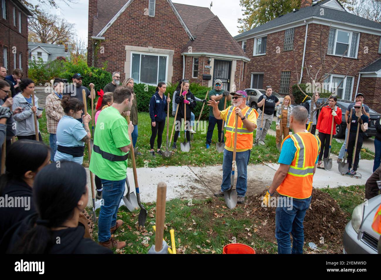 Detroit, Michigan - The nonprofit Greening of Detroit plants trees in ...